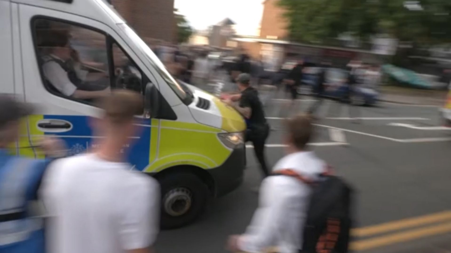 Shock as Police Drive Into Protester Outside Epping Hotel after migrant ...
